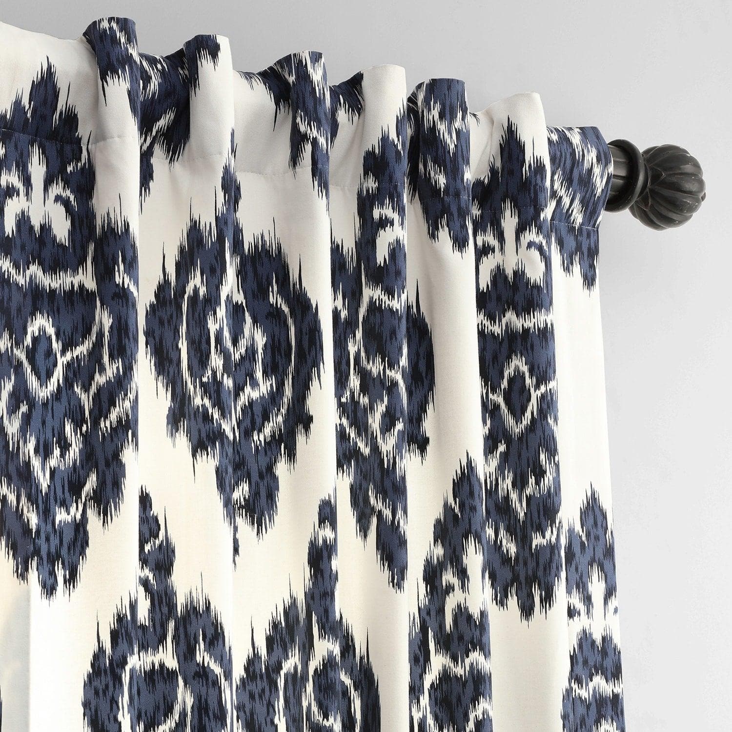 Blue And White Ikat Curtains