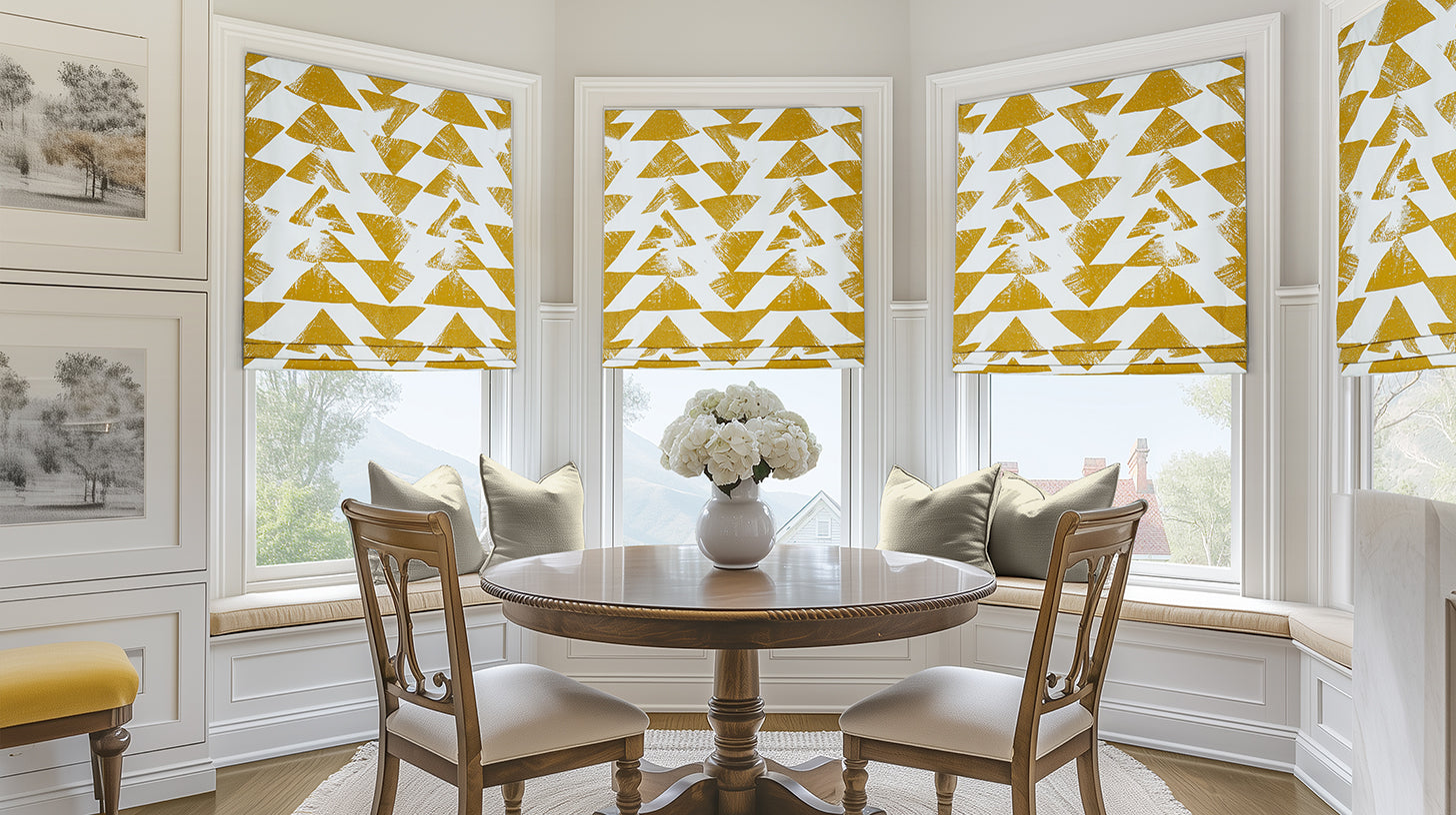 Bold & Patterned Roman Shades – HalfPriceDrapes.com