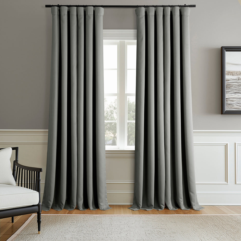 Dark Grey Room Darkening Curtain Pair (2 Panels) – HalfPriceDrapes.com