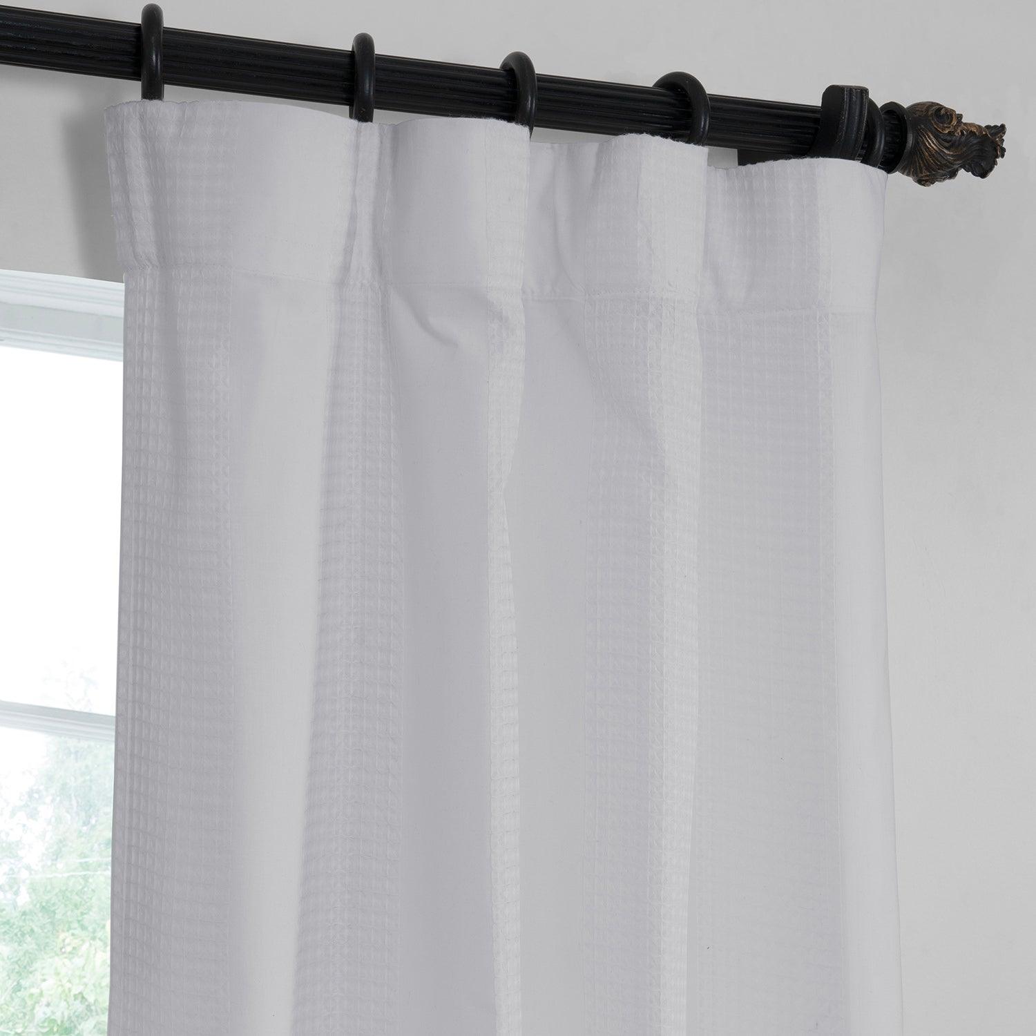 Architectural White Sheer Serinity Sheer Curtain Pair (2 Panels)
