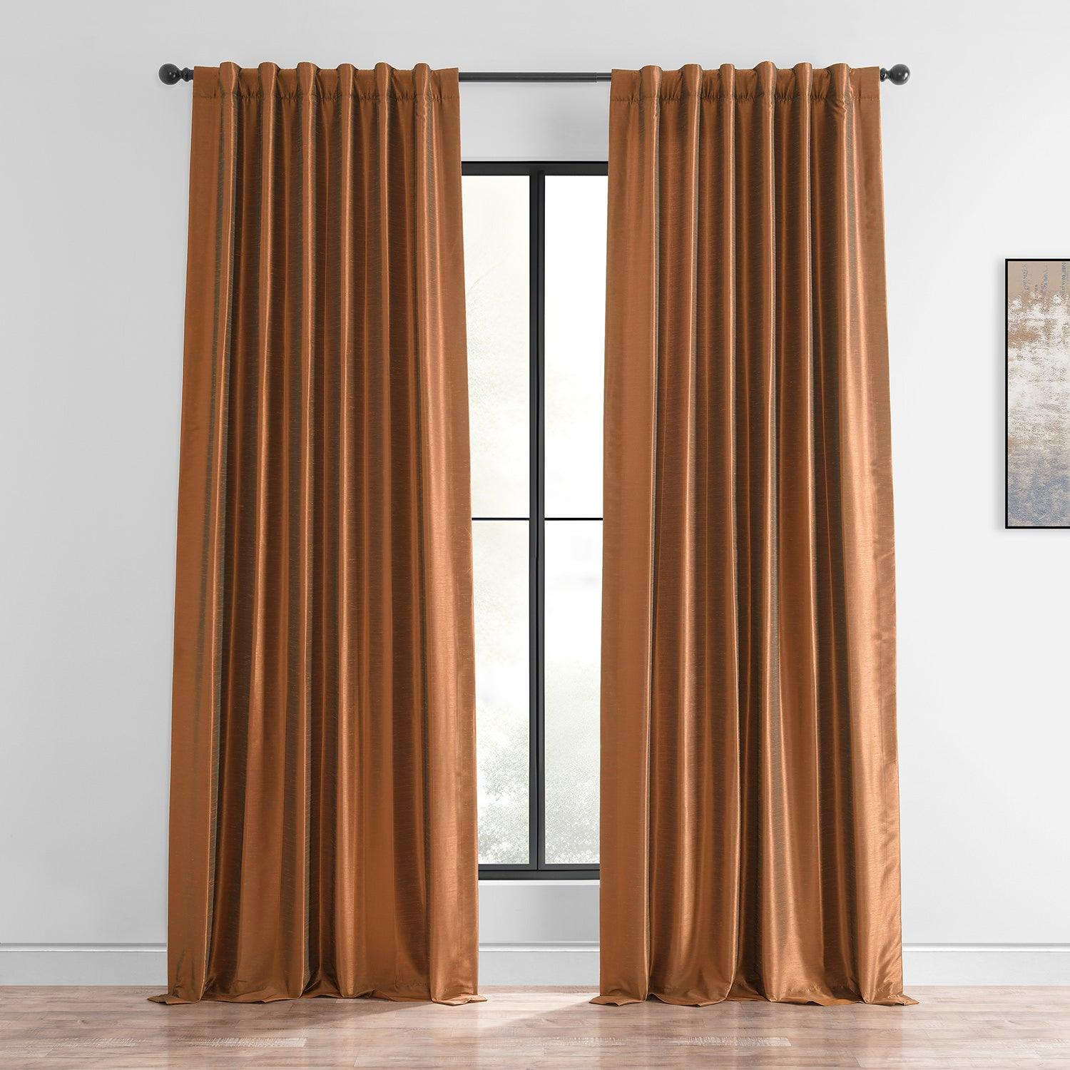 Copper Curtains Amazon.com: MESHELLY Brown Curtains 52W X 84H Inch Rod