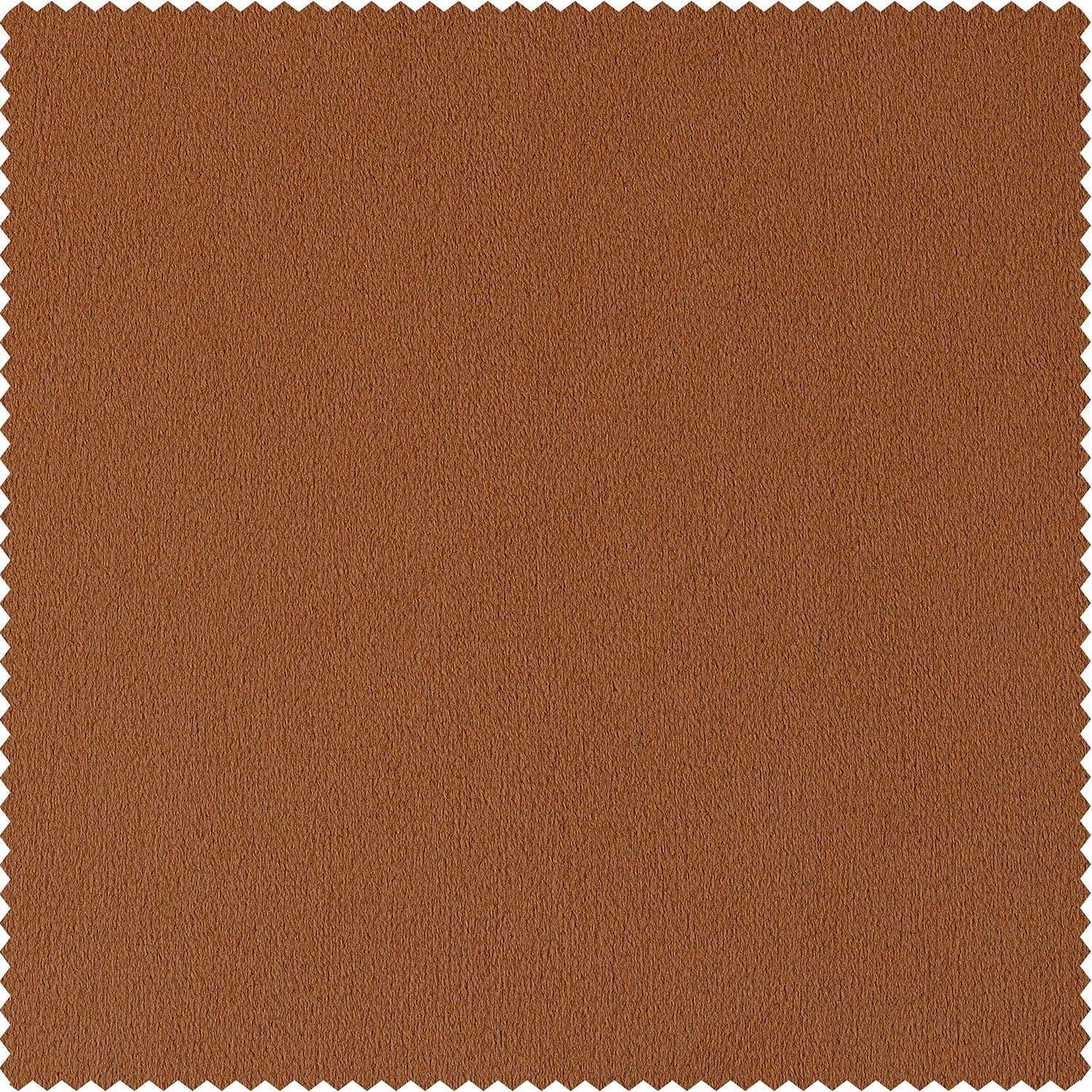 Burnt Pumpkin Signature Velvet Custom Curtain