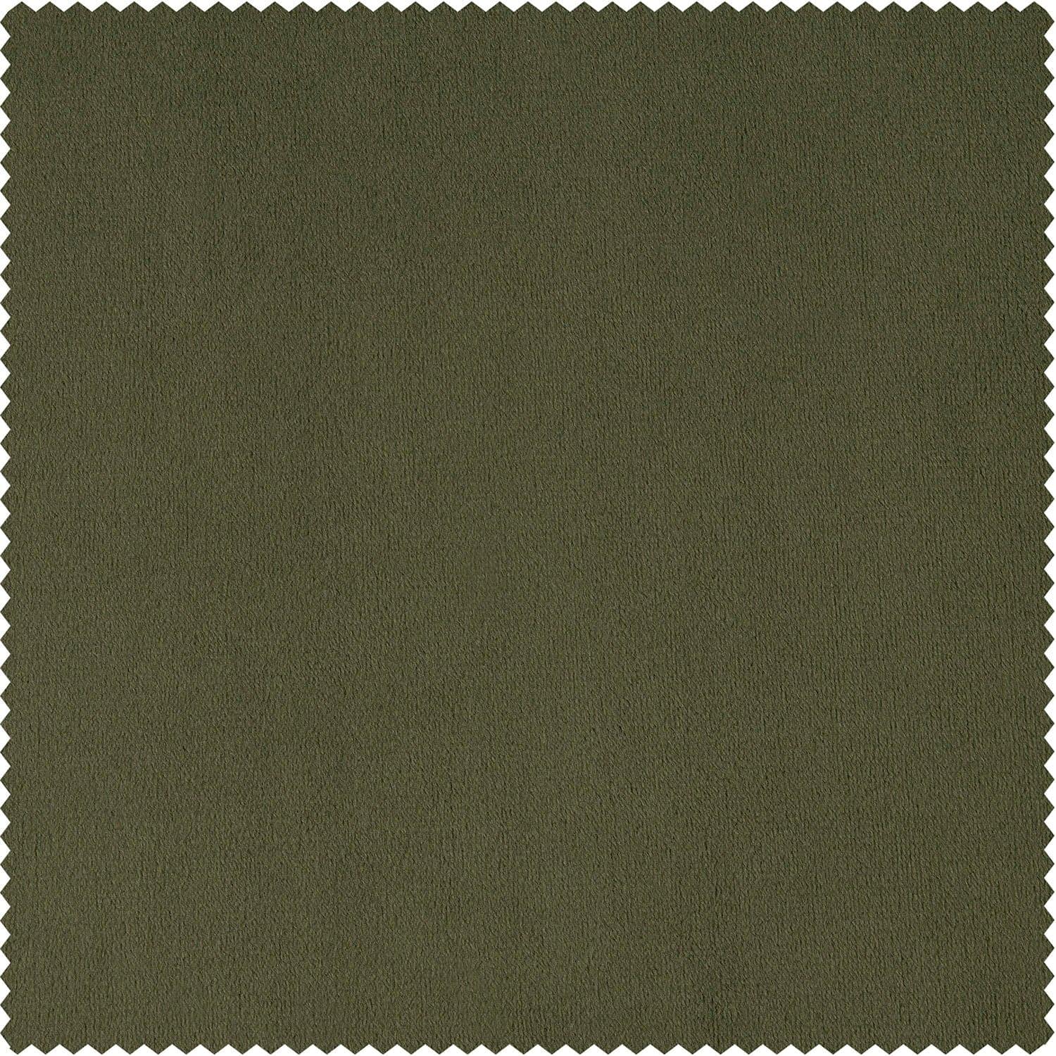 Hunter Green Signature Velvet Custom Curtain