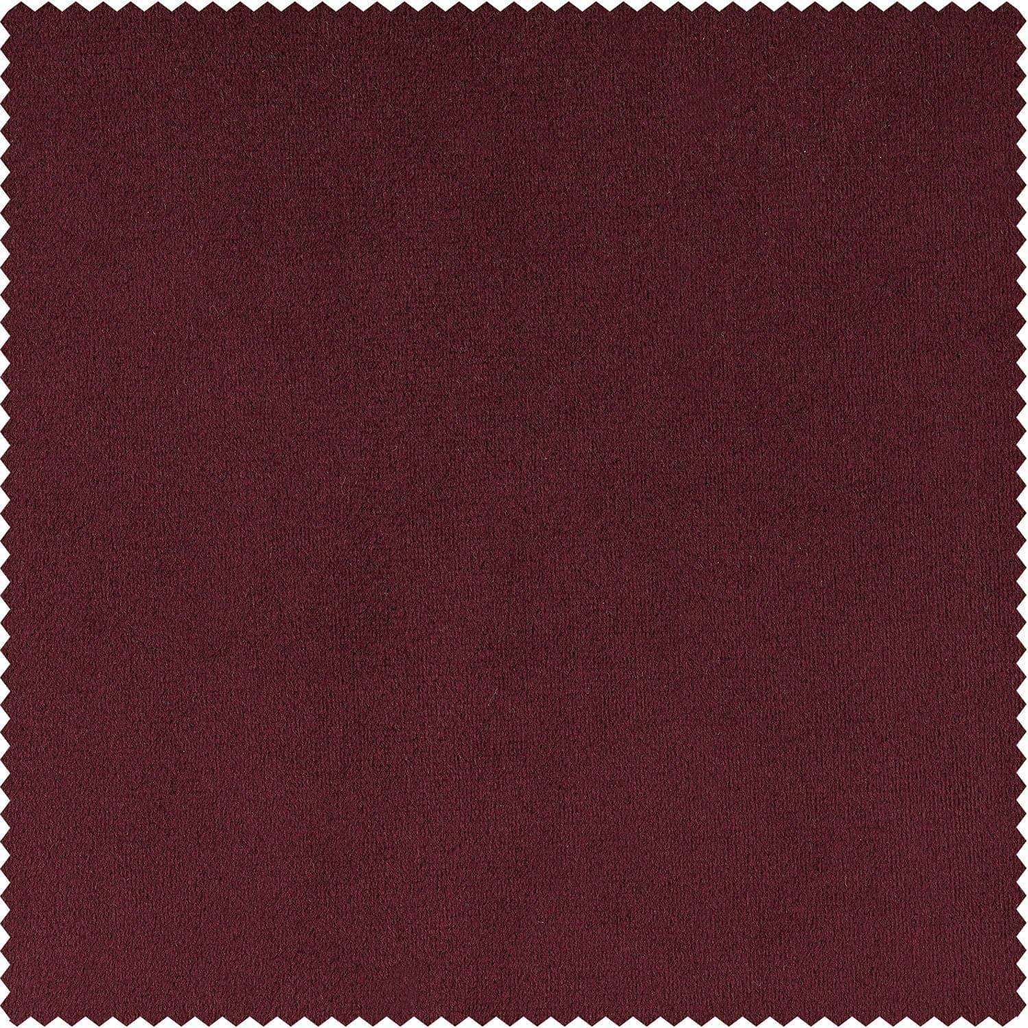 Burgundy Signature Velvet Custom Curtain
