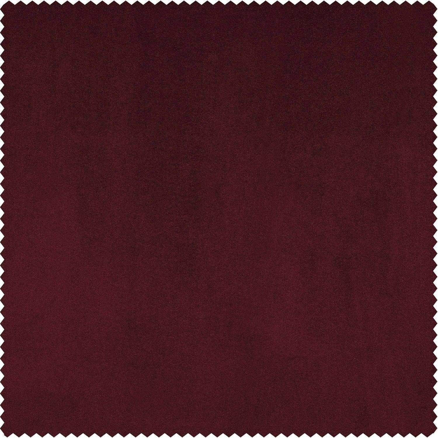 Dark Merlot Heritage Plush Velvet Custom Curtain