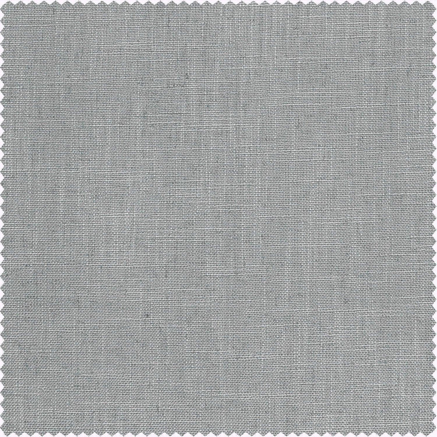 Ash Grey Heavy Faux Linen Custom Curtain
