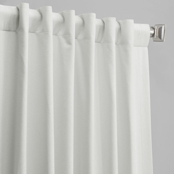 Starlight Off White Thermal Cross Linen Weave Blackout Curtain ...