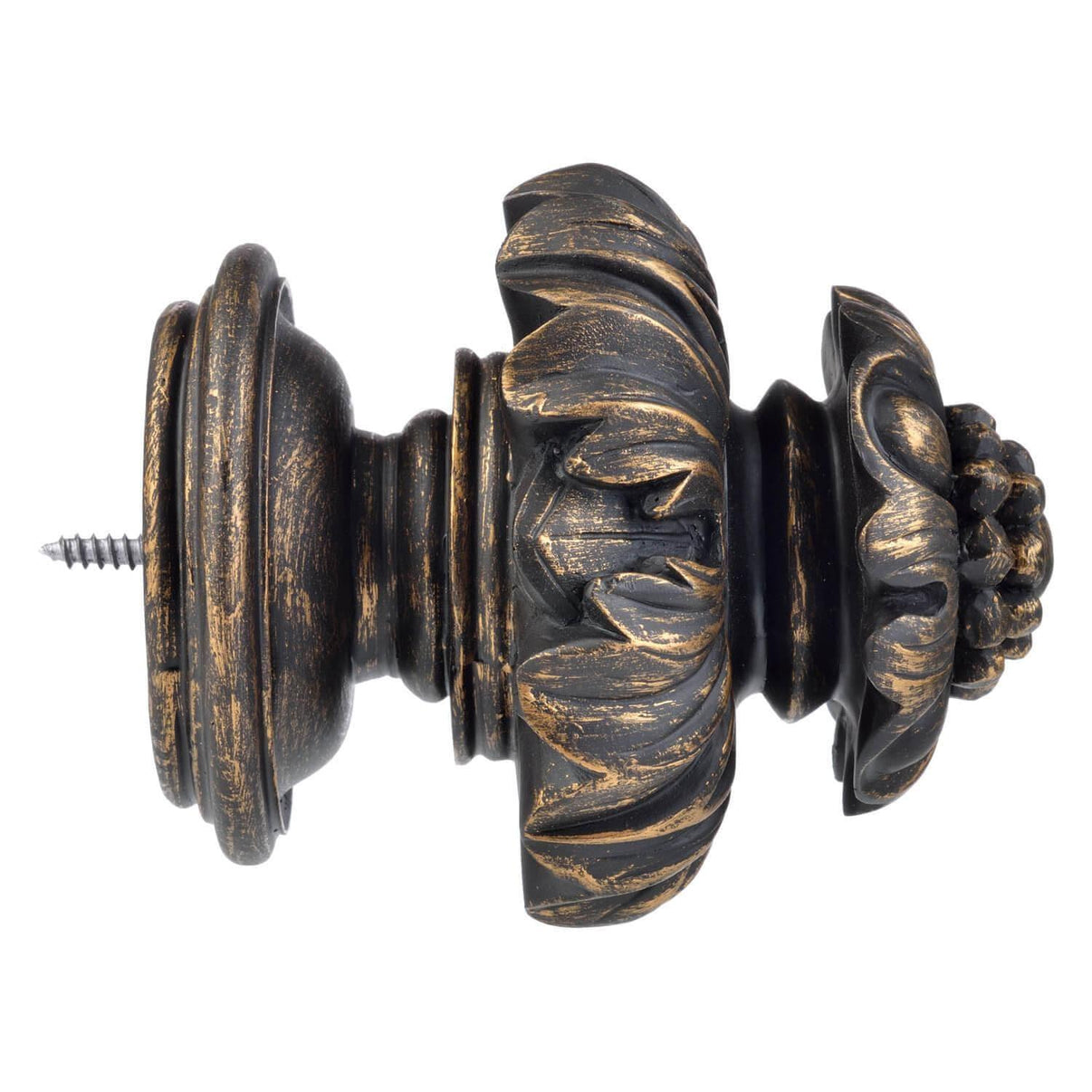 Royal Fancy Antique Bronze Wooden Rod Set – HalfPriceDrapes.com