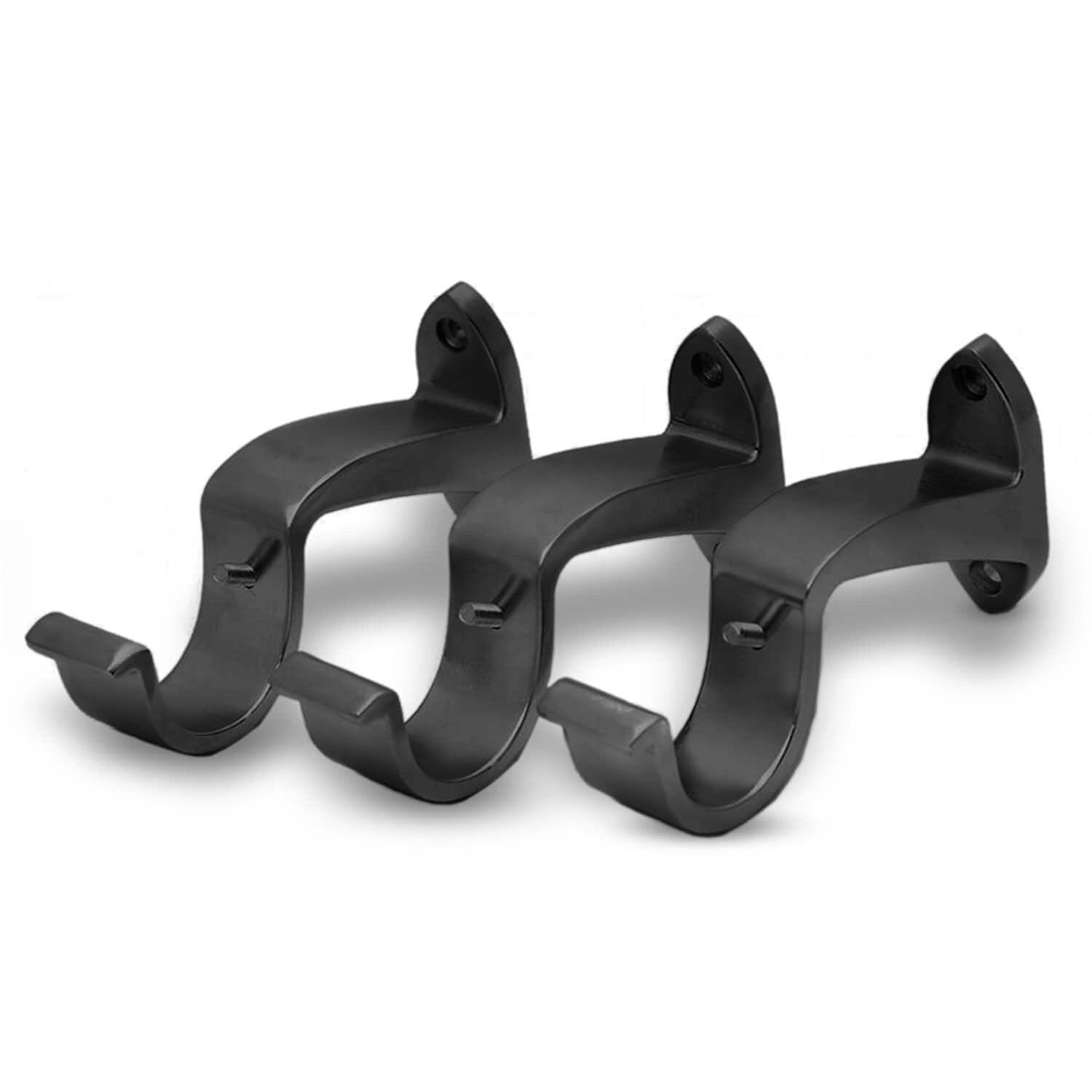 Glass Ball Gloss Black Extendable Metal Rod Set – HalfPriceDrapes.com