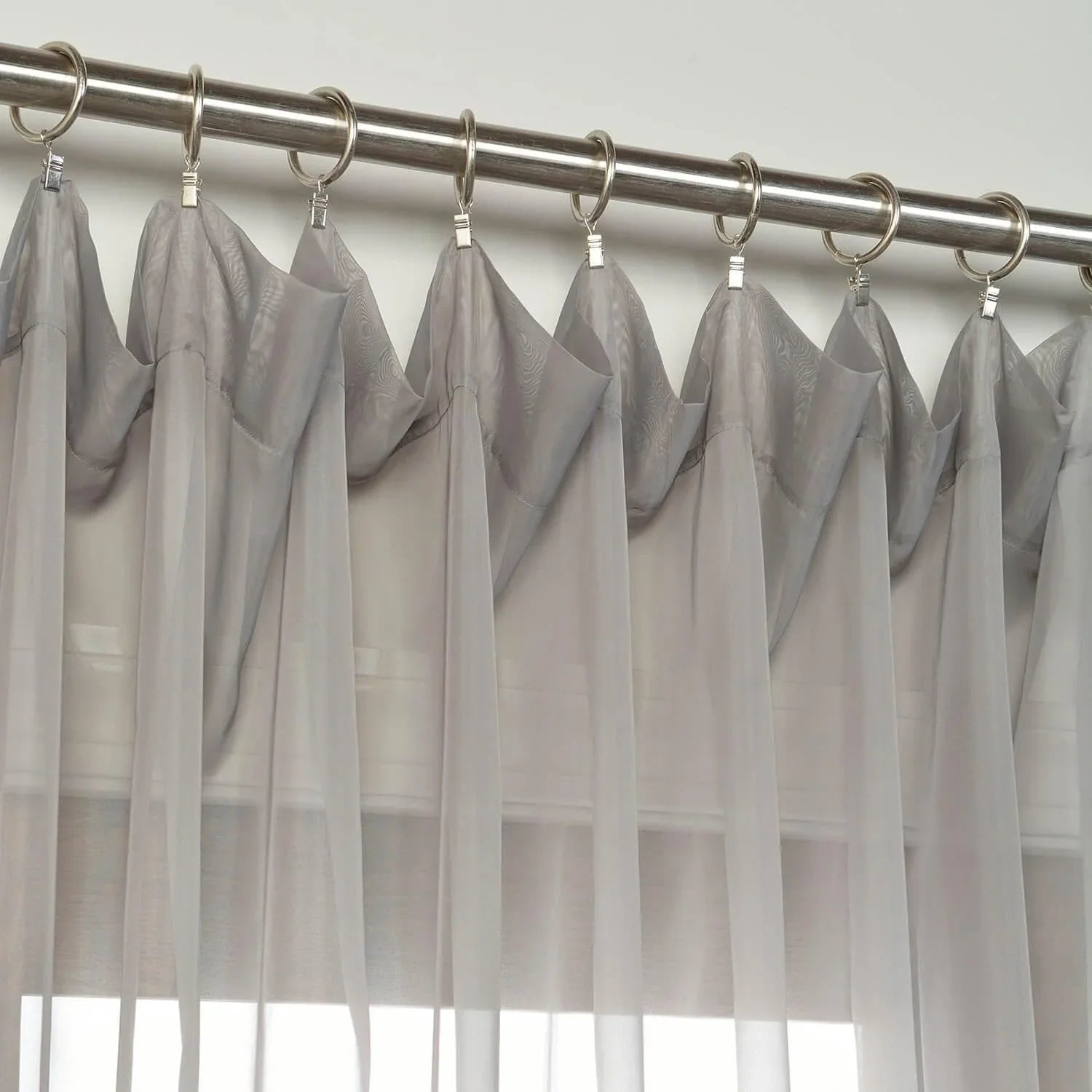 Solid Grey Extra Wide Sheer Curtain – HalfPriceDrapes.com
